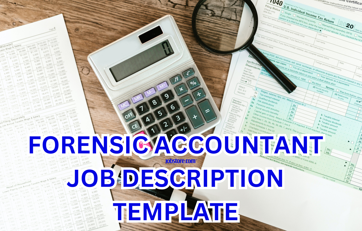 FORENSIC ACCOUNTANT JOB DESCRIPTION TEMPLATE - Jobstore Careers Blog ...
